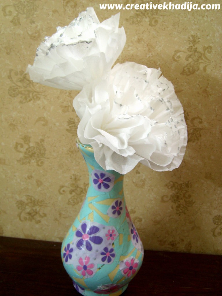 Tissue Paper Flowers Making