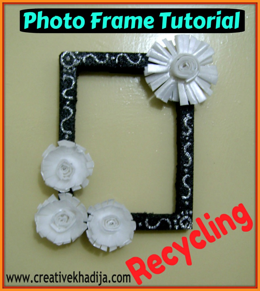Styrofoam Flowers PhotoFrame Tutorial