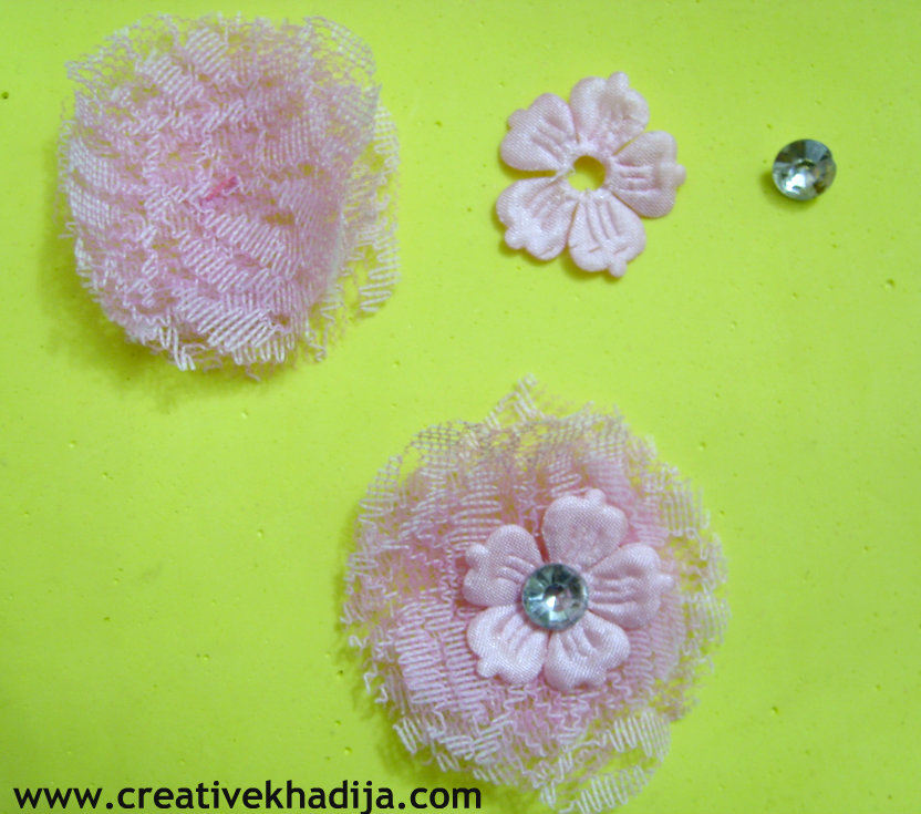No-Sew Netting Fabric Brooch