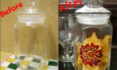 How To Design a Small Glass Jar with Painting