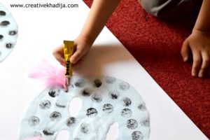 Kids Halloween Crafts DIY Ghost Mask