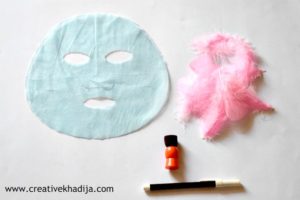 Kids Halloween Crafts DIY Ghost Mask