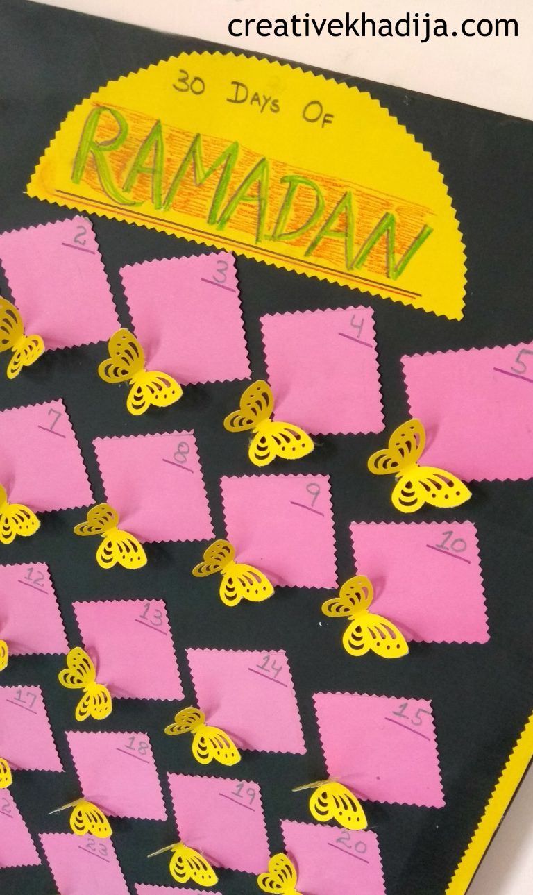 Ramadan 2019 Art Projects For Kids-Advent Calendar and How To Make It