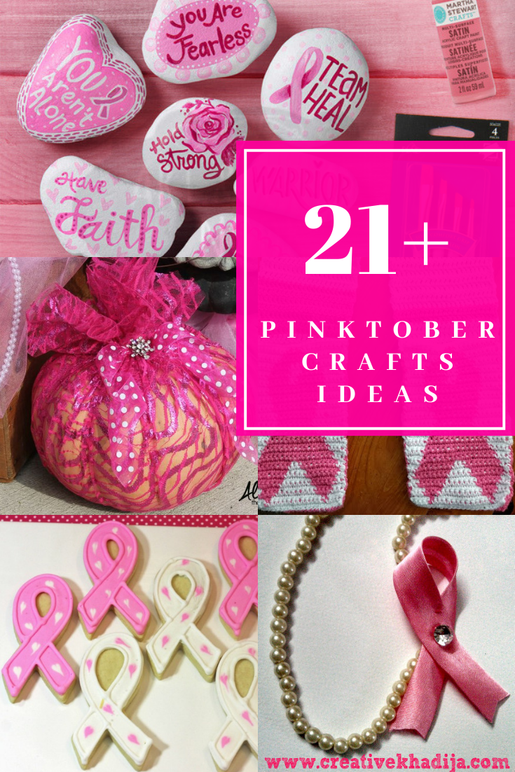 21+ Easy Crafts for Pink Ribbon Breast Cancer Awareness Month
