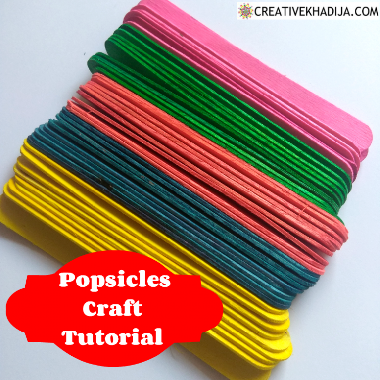 DIY Popsicle Stick Craft Colorful Wall Art Idea For Home Decor