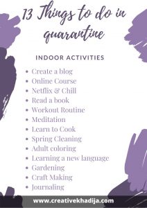 13 Indoor Activities To Do While In Quarantine