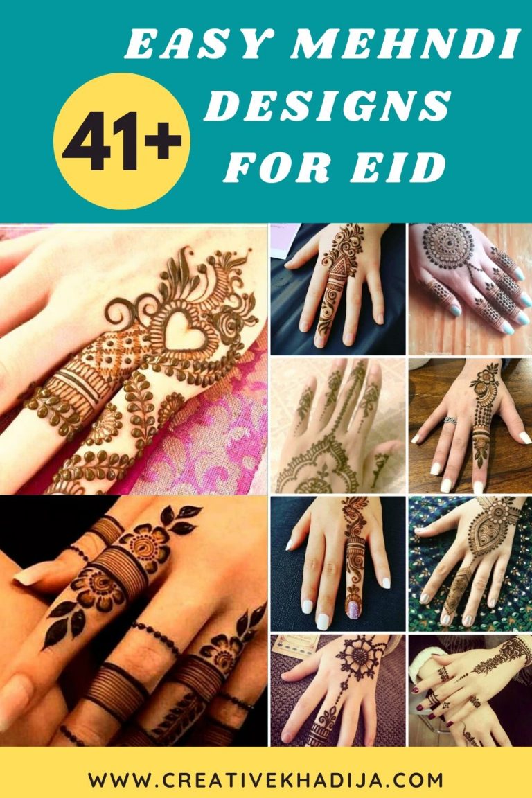 Easy Henna Designs for Hands and Fingers | Creative Khadija Blog