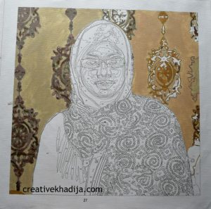 Self Portrait Painting With Acrylic Paints | Paint By Numbers
