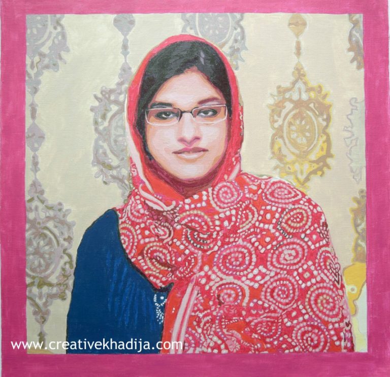 Self Portrait Painting With Acrylic Paints | Paint By Numbers