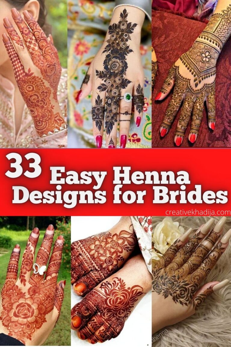 33 Easy Henna Designs for Brides and Bridesmaids | Creative Khadija